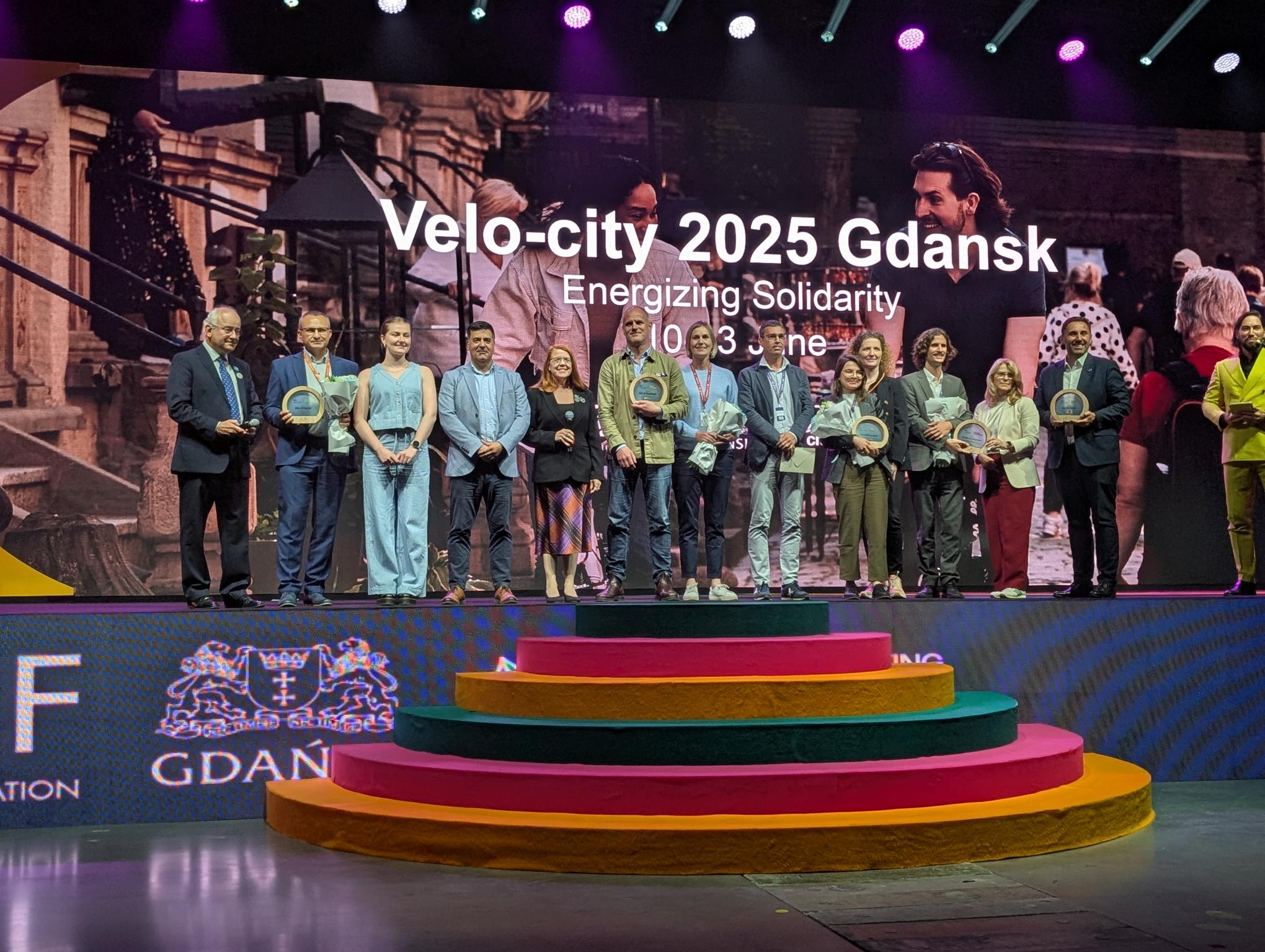 ECF Award Winners celebrated at Velo-city 2025 in Gdańsk - ECF